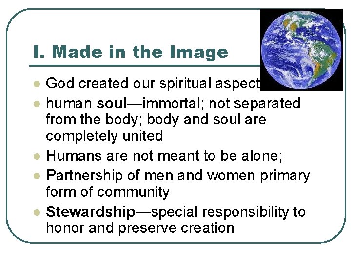 Chapter 6 The Human Person I Made in