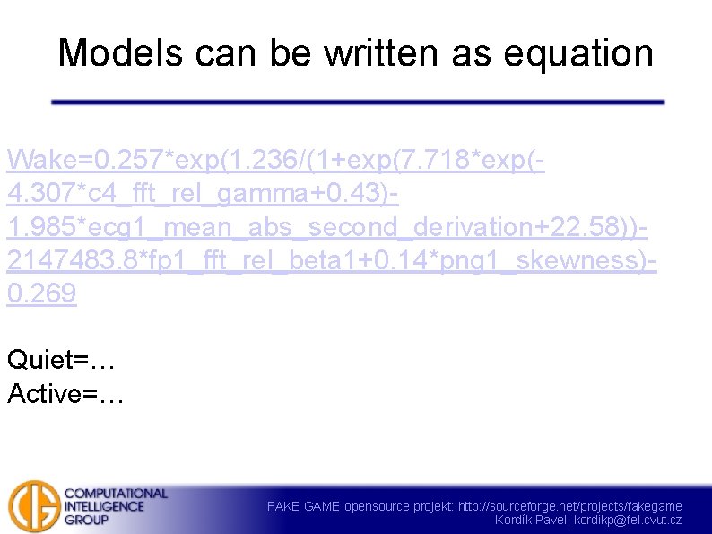 Data mining EEG data When models can be