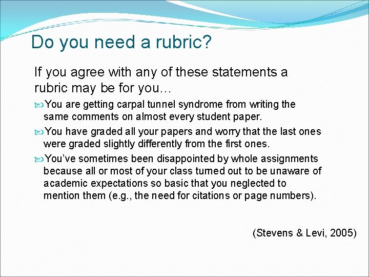 Best Practices in College Teaching Designing Effective Rubrics