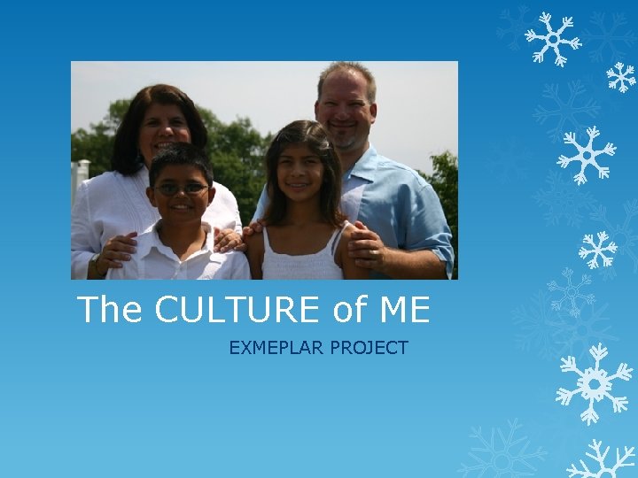 UNIT 3 CULTURE of ME PROJECT Steps to