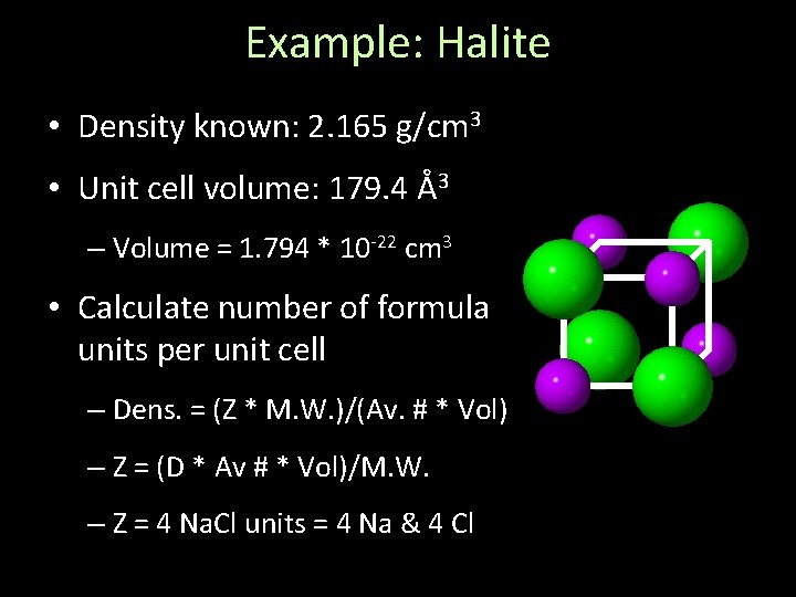 Common Crystal Structure Types NonSilicates Dr Stephen Crabtree