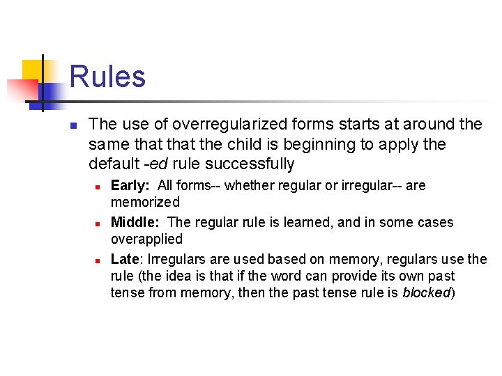 PSY 369 Psycholinguistics Language Acquisition Morphology Language ...