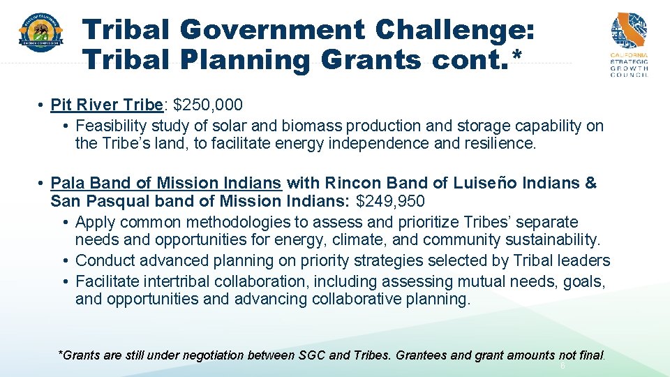 California Energy Commission and California Strategic Growth Council