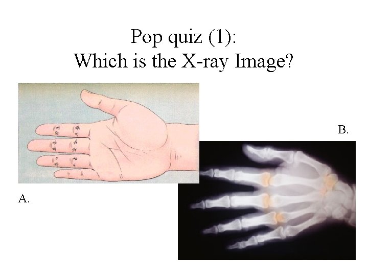 The Imaging Chain for XRay Astronomy Pop quiz
