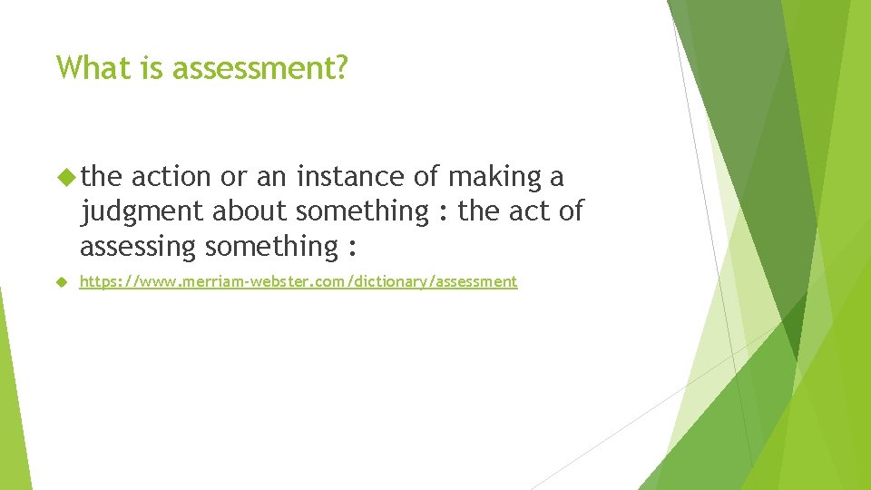 Assessment and feedback John Canning Centre for Learning
