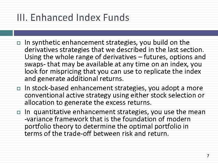 PASSIVE INVESTING CHOICES Aswath Damodaran Choices on passive
