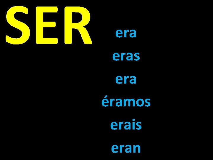 IMPERFECT TENSE REGULAR VERBS GRAMMAR SECTION WHAT IS