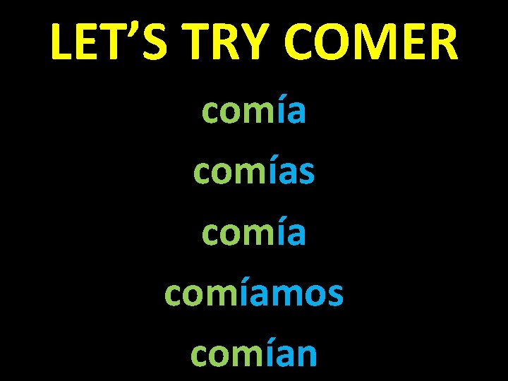 IMPERFECT TENSE REGULAR VERBS GRAMMAR SECTION WHAT IS
