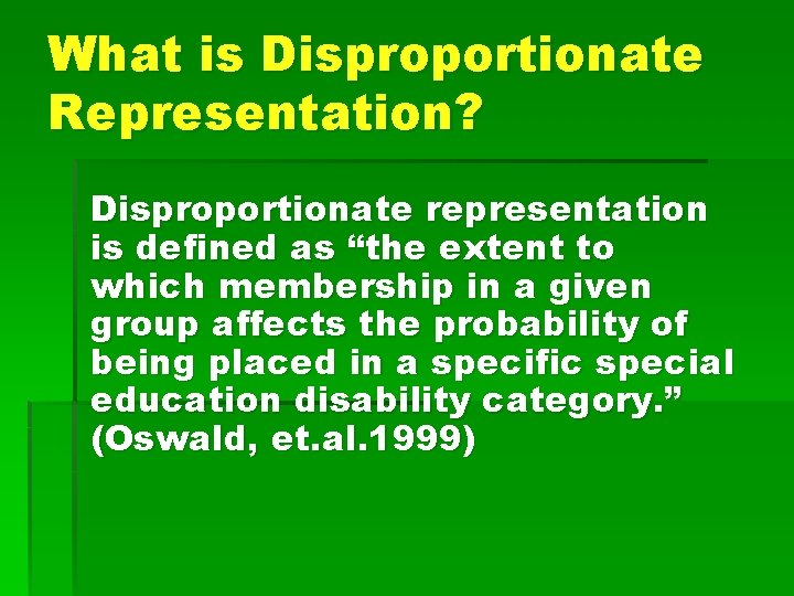 ADDRESSING DISPROPORTIONALITY IN ALABAMA SCHOOLS Alabama Department of