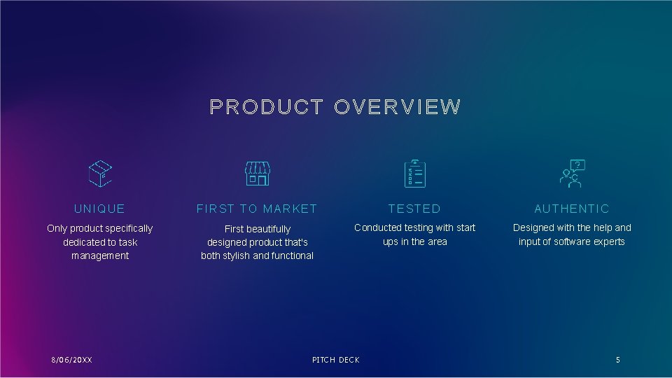 PITCH DECK Mirjam Nilsson ABOUT US At Contoso