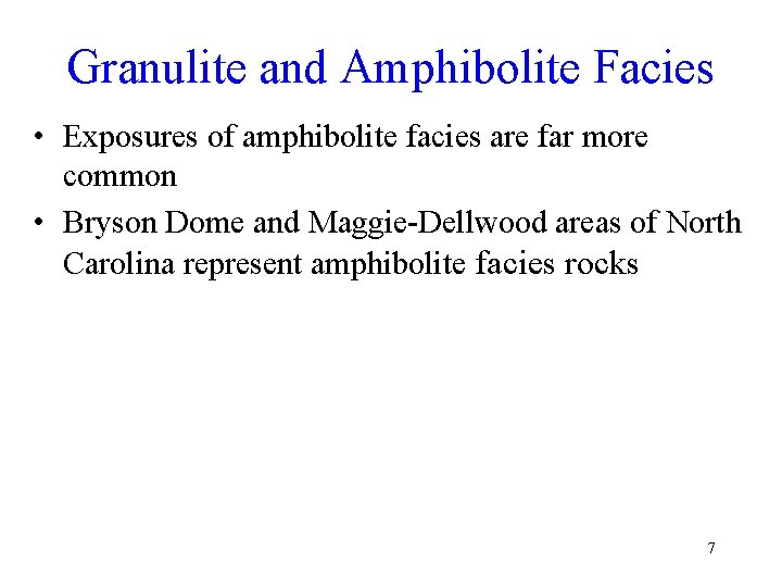 Metamorphic Rocks Part 2 HIGHERGRADE REGIONAL METAMORPHICS Gneiss