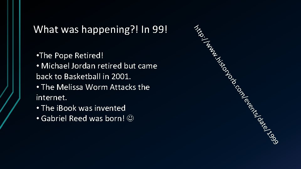 Biography of Gabriel R BY GABRIEL REED Parents