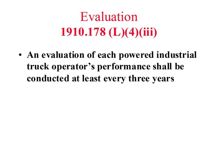 Powered Industrial Truck 29 CFR 1910 178 Final