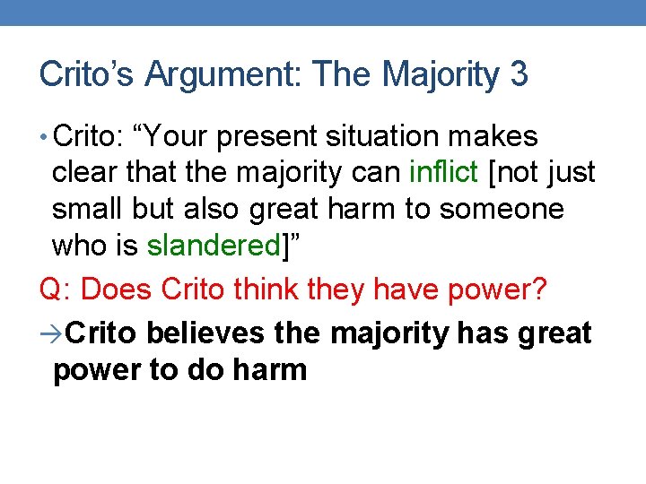 INTRODUCTION TO THE HUMANITIES CRITO Andrew Komasinski Ph