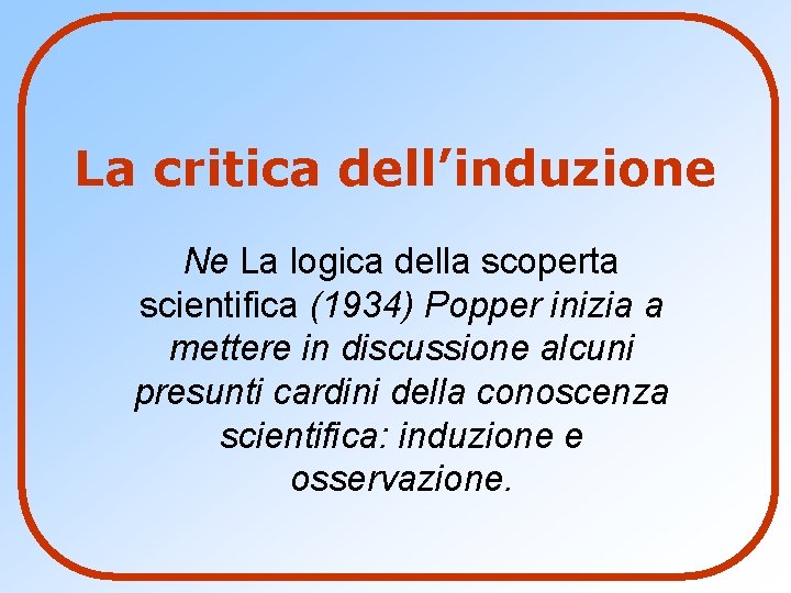 Karl R Popper La logica della conoscenza scientifica