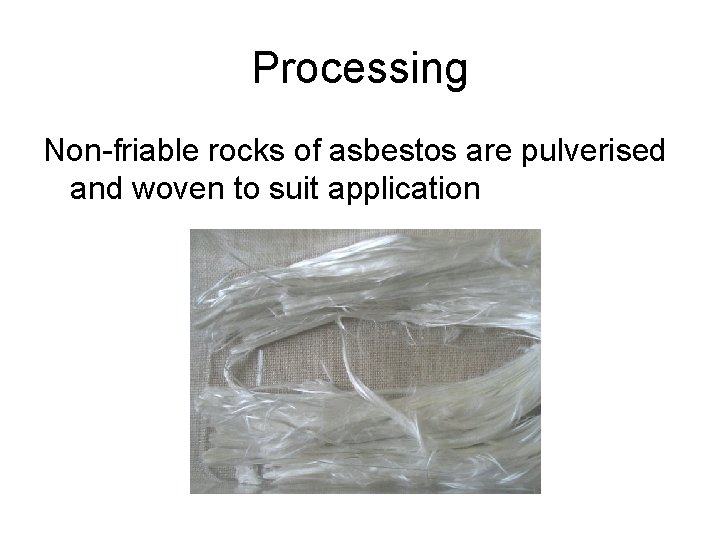 Asbestos Gordon Institute of TAFE Introduction History of