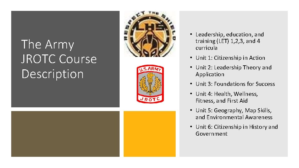 The United States Army JROTC Citizenship in Action