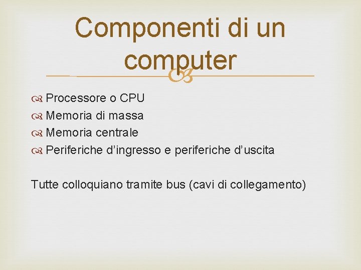 Architettura del computer Hardware Hard rigido Ware materiale