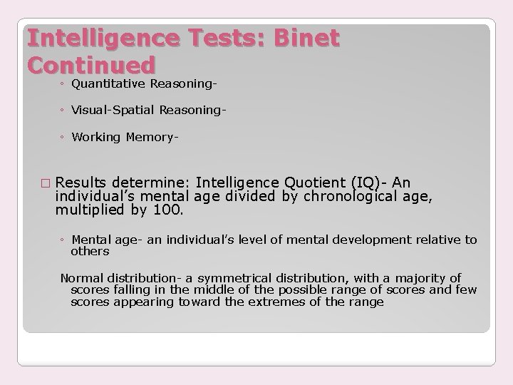 Individual Variations Chapter 4 Ability vs Achievement Ability