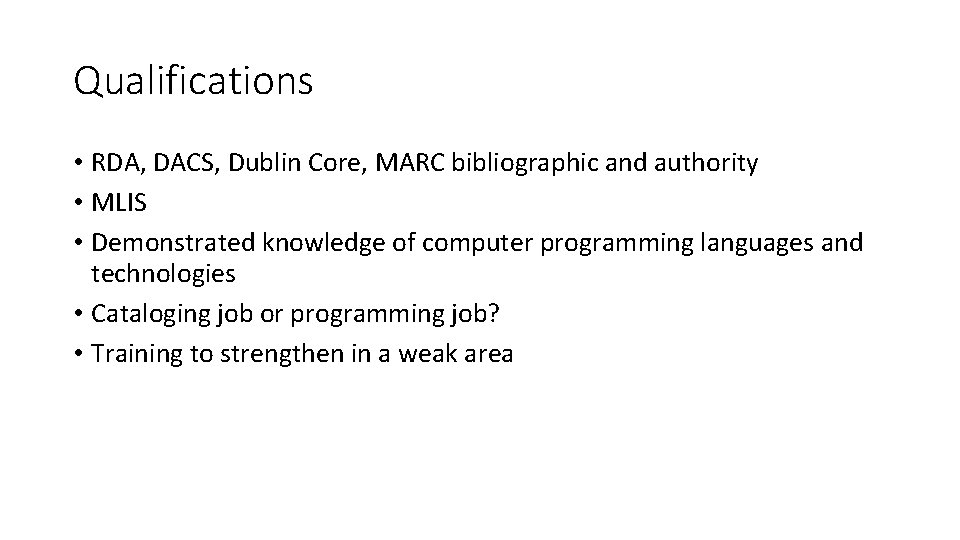 Unholy Alliance Creating a Library Science Computer Science