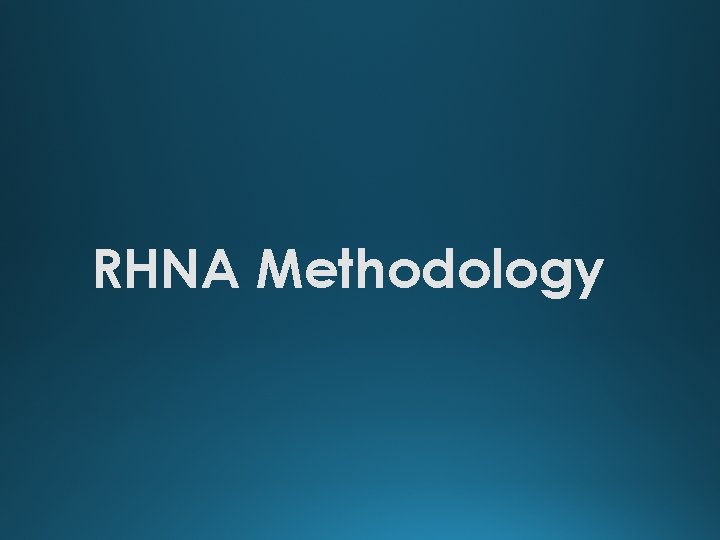 RHNA Methodology RHNA Methodology Status Timing Appeals RHNA