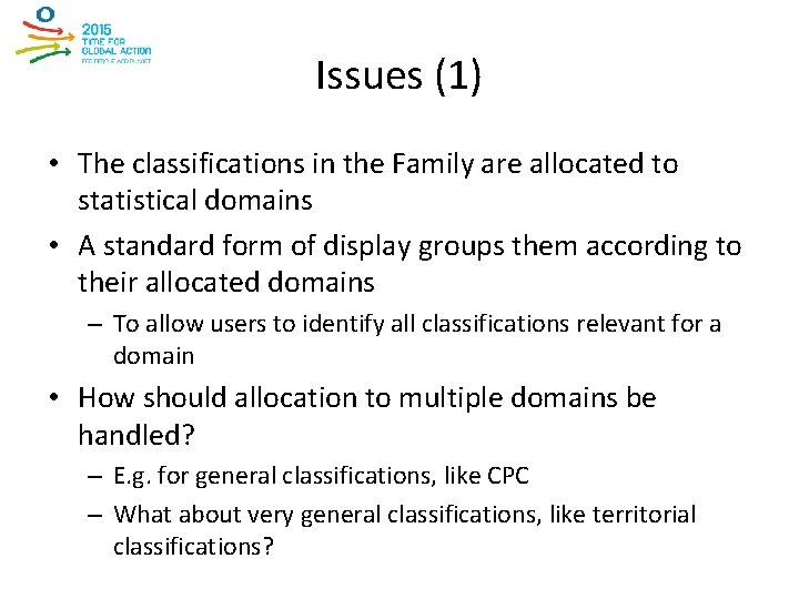 International Family of Classifications United Nations Statistics Division