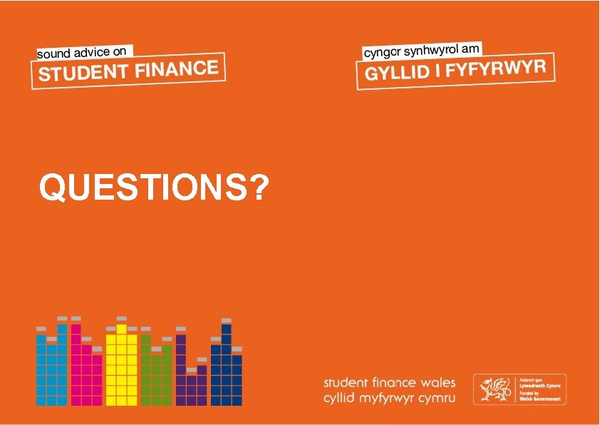 STUDENT FINANCE Student Finance Wales SESSION CONTENTS Section