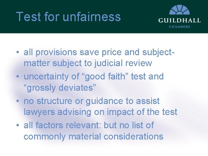 Unfair Contract Terms and CESL a practitioner perspective