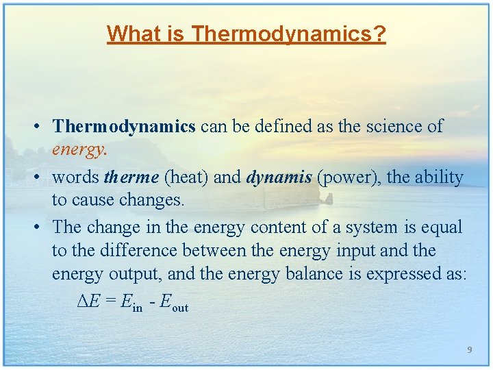 Principles of Thermodynamics and Thermal Fluids CHPE 203