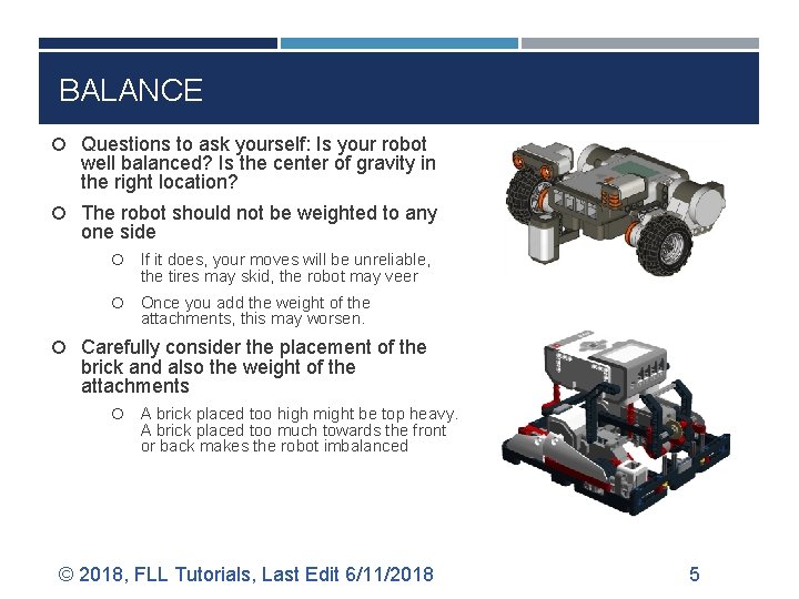 BUILDING A COMPETITION ROBOT SESHAN BROTHERS OUR RULES