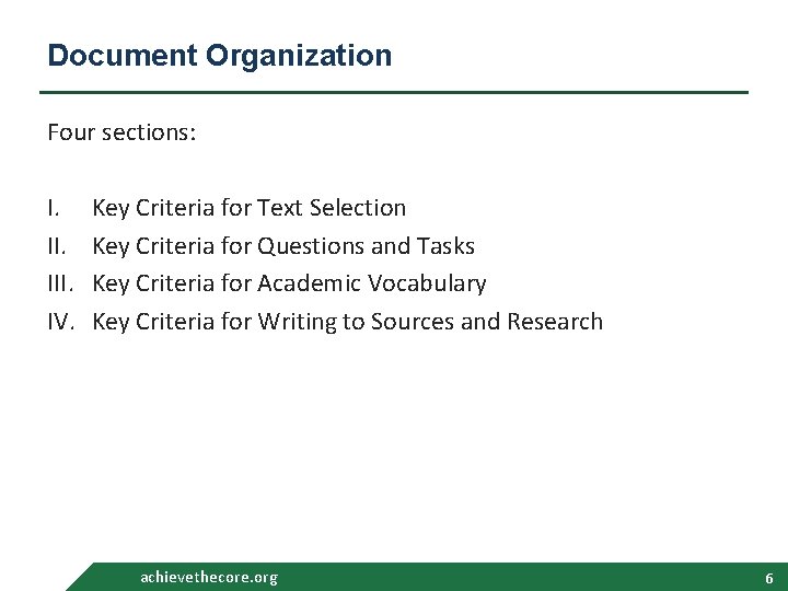 Using the Publishers Criteria for ELALiteracy to Better