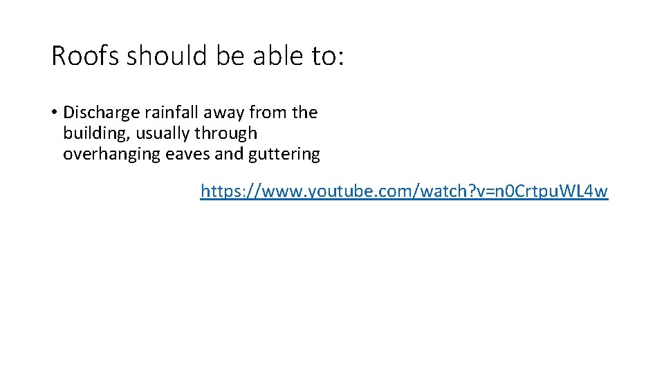 Unit One Construction Technology Lesson 15 Superstructure Roofs