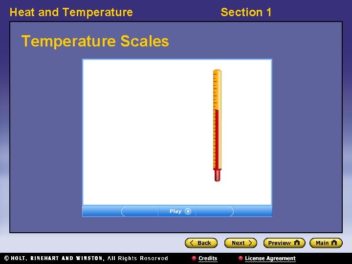 Heat and Temperature Section 1 Temperature Preview Key