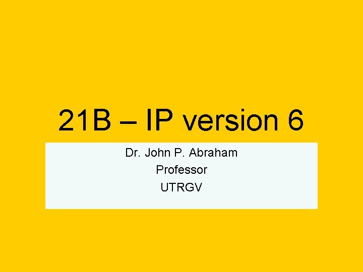 25 UDP Dr John P Abraham Professor UTRGV