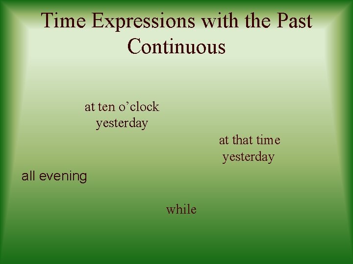 Past Tenses Past Simple Affirmative Iyou waited hesheit