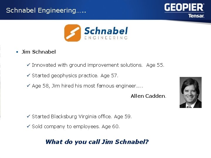 10 th Annual Schnabel Engineering Lecture KORD J