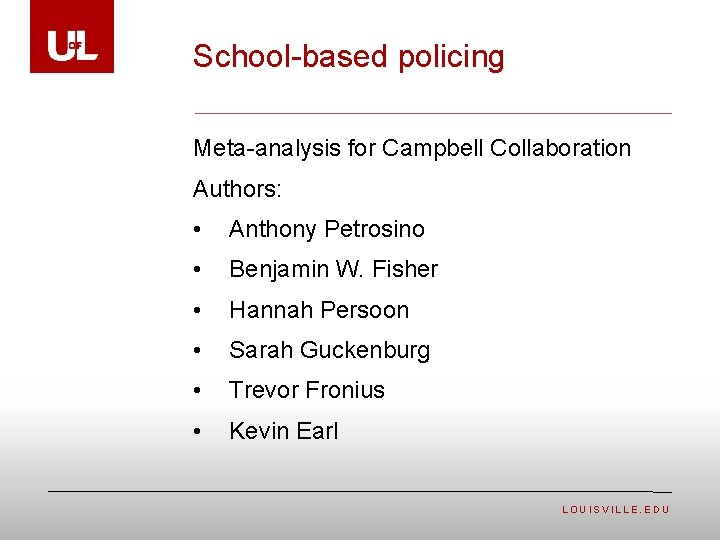 School Security Measures and Academic Outcomes Ben Fisher