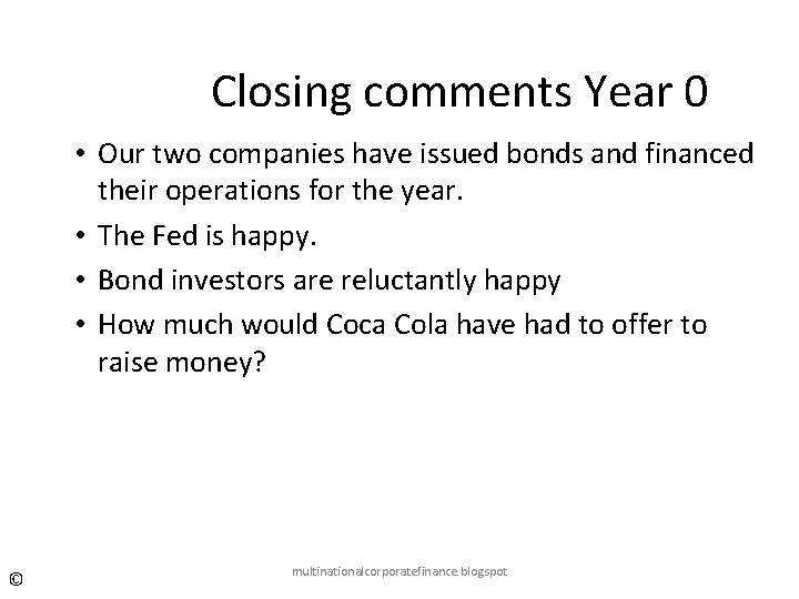 BONDS According to Dr A Review of Concepts