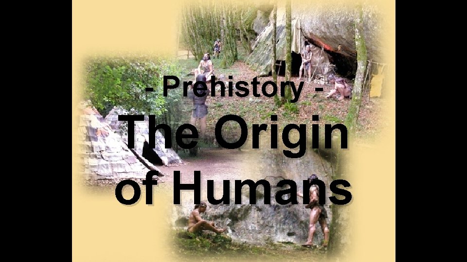 Prehistory The Origin of Humans A Selection of