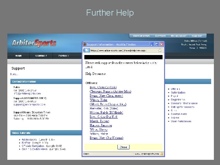 www Arbiter Sports com Officiating Management Software Contacts