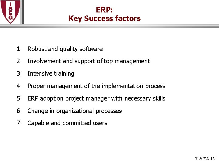 Enterprise Applications ERP Enterprise Resource Planning CRM e
