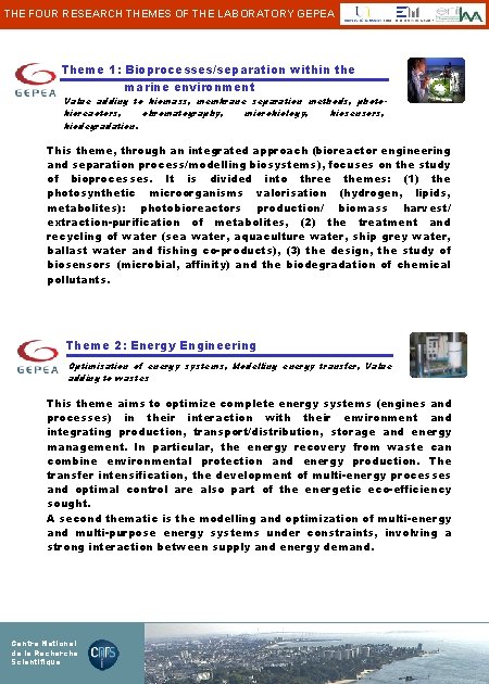 LABORATORY OF PROCESS ENGINEERING FOR ENVIRONMENT AND FOOD