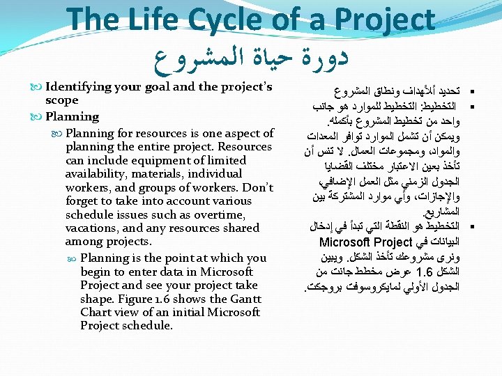 Project Management Skills By Ahmad AlGhoul LEARNING OBJECTIVES