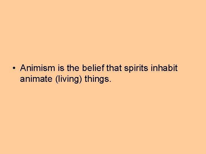 When do you think spiritual beliefs began No