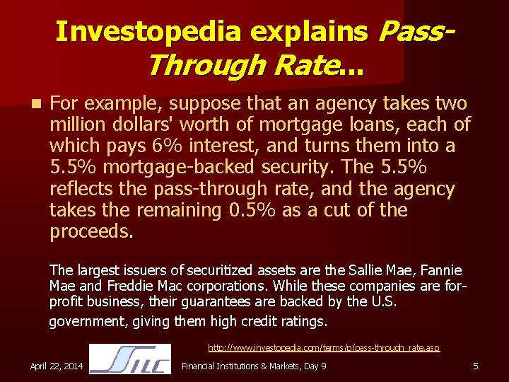 Money and Banking SS I 2017 Dr Andrew
