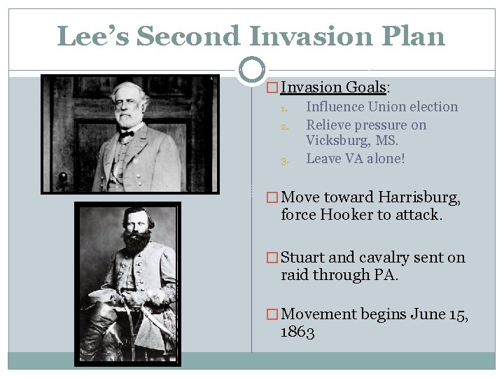 The Battle of Gettysburg Lee ReOrganizes Army of