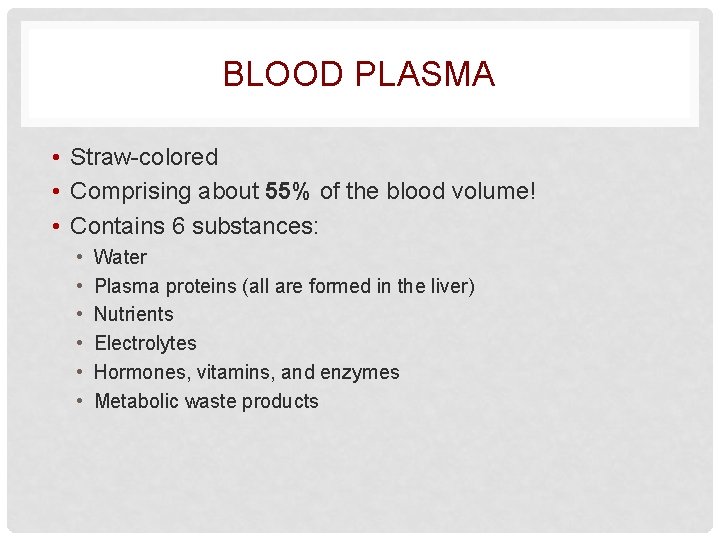 HEMATOLOGY STRUCTURE INTRODUCTION Adults body has 8 10