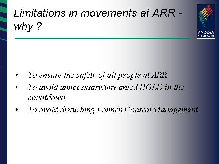 ARR safety brief Sounding Rocket and Balloon Division