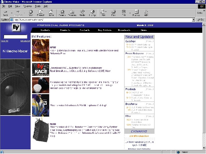 Evolution of Telex web sites John Smart Grey