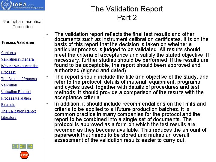 Radiopharmaceutical Production Process Validation STOP Process ...